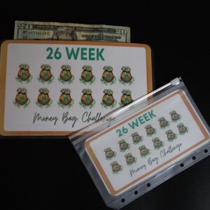 26 Week Money Bags Savings Challenge | Savings Tracker | Cash Envelopes ...