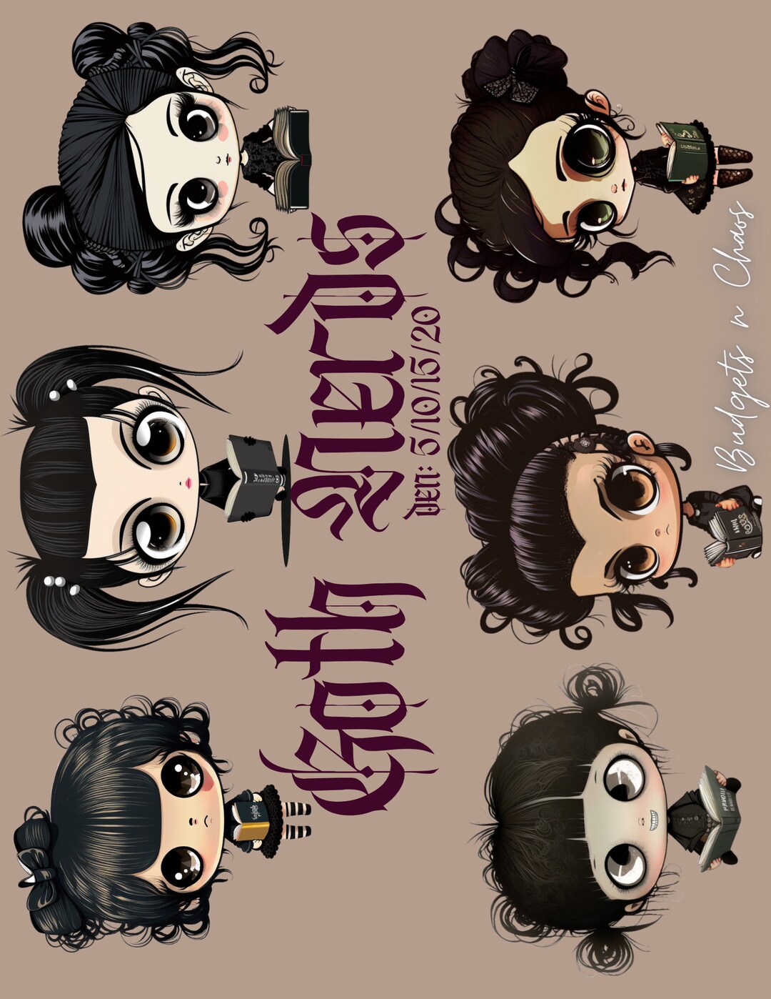 Goth Nerds Scratch N Save Booklet- Savings Tracker | Cash Envelopes ...