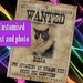 Custom Cat Wanted Poster PDF | Not an Instant Download | Not an ...