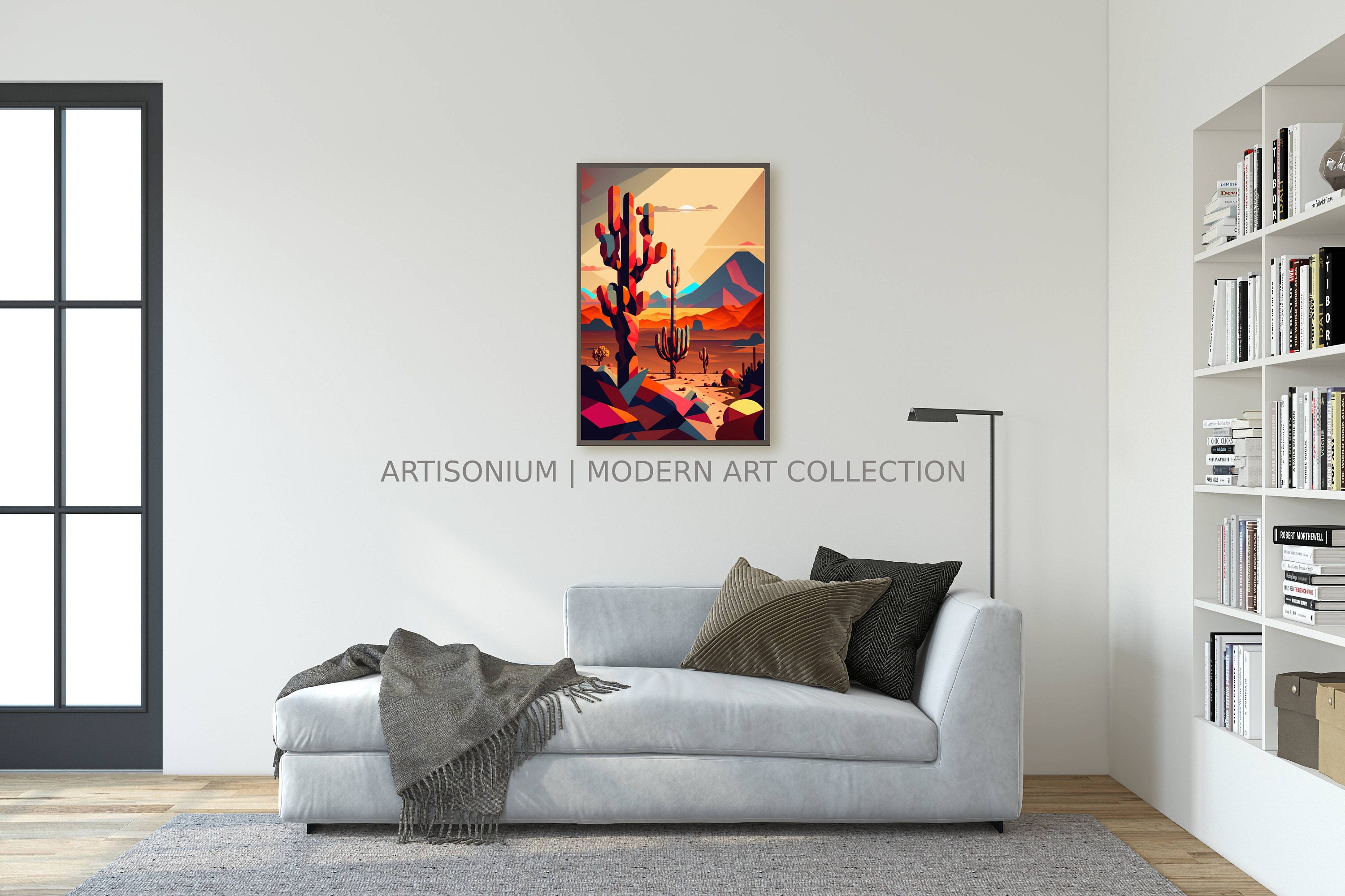 Cubism Desert Landscape Digital Art Download LP00036 - Etsy