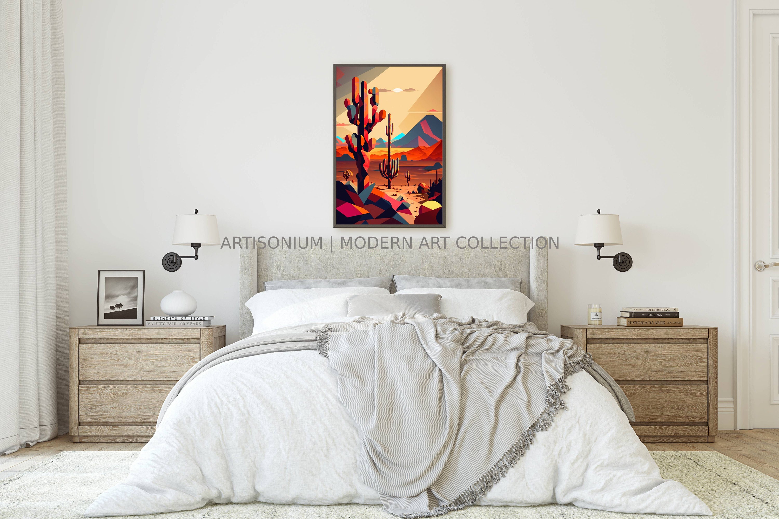 Cubism Desert Landscape Digital Art Download LP00036 - Etsy