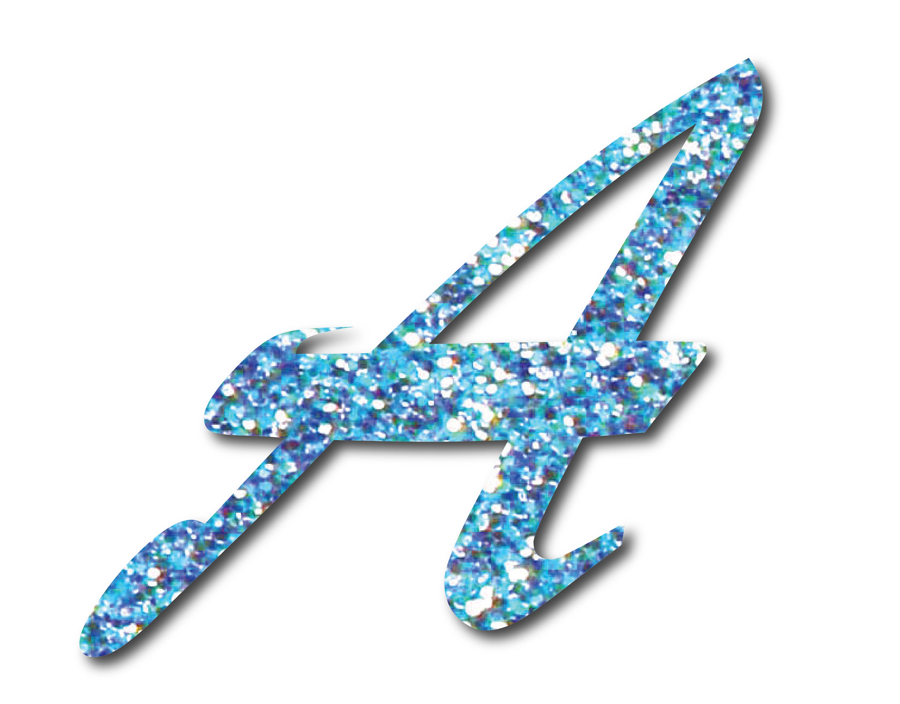 Blue Glitter Clipart Letters PNG Digital Download Complete Alphanumeric ...