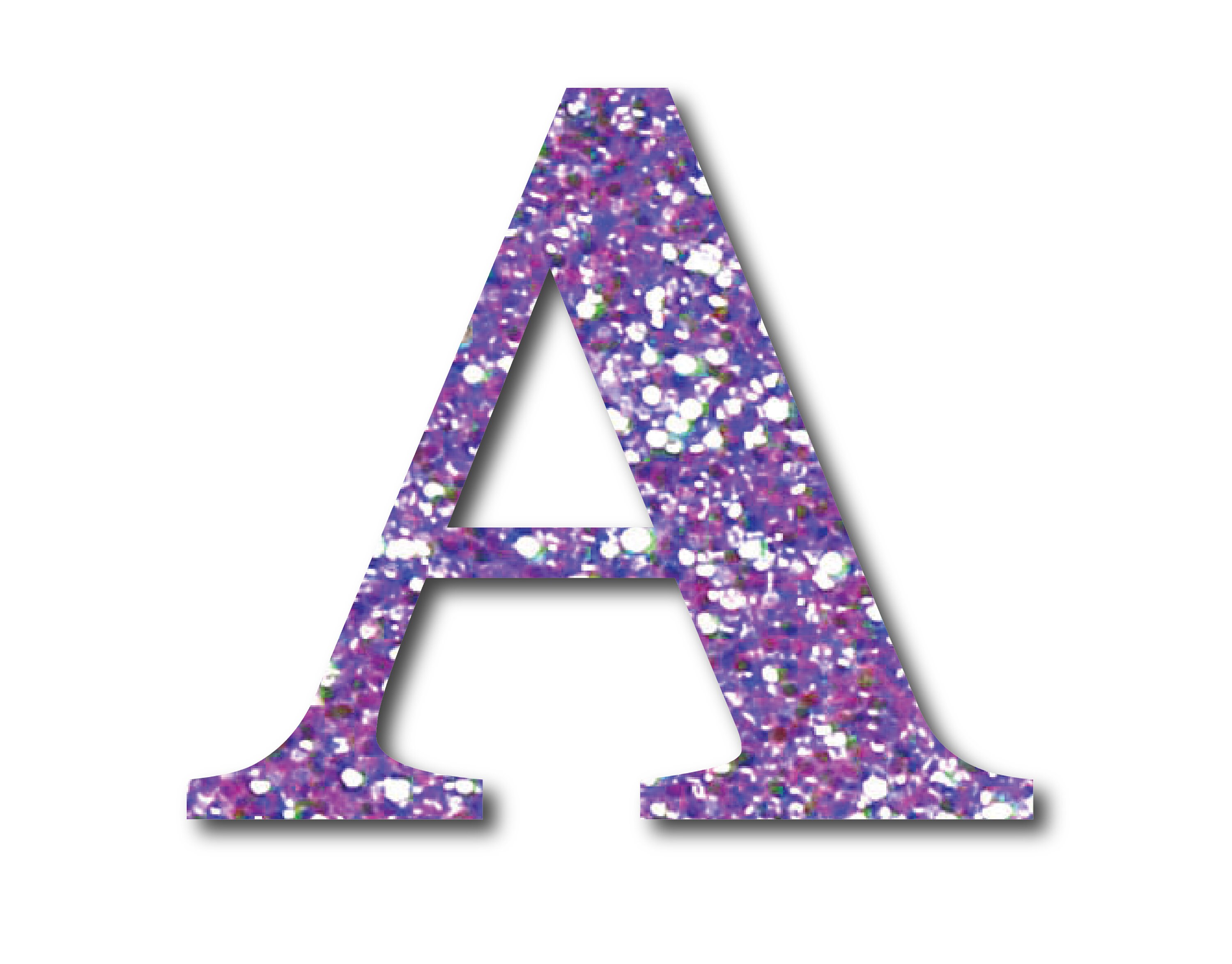 Purple Glitter Clipart Letters PNG Digital Download Complete ...