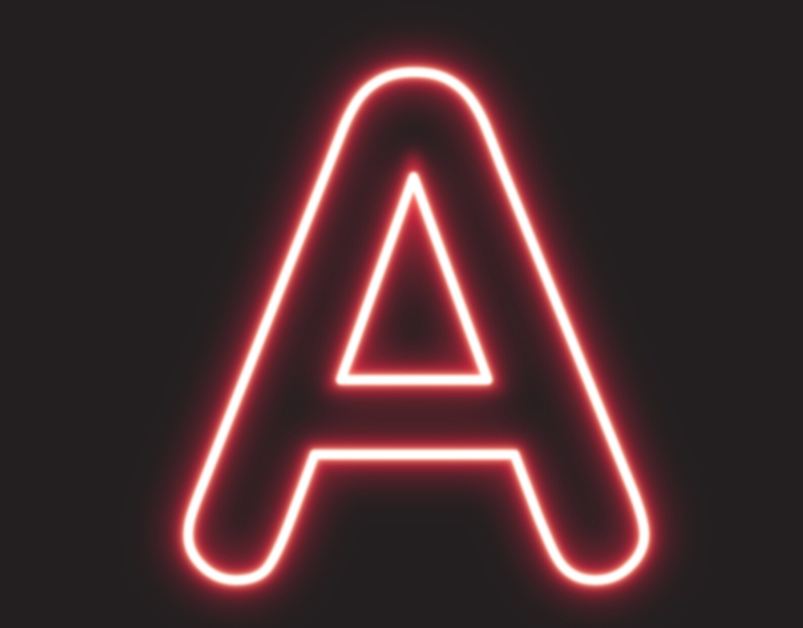 Red Neon Sign Clipart Letters: Alphanumeric PNG Set (digital Download ...