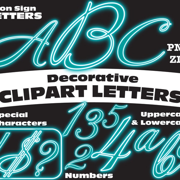 Neon Sign Typography - Etsy