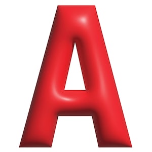 Red Bubble Clipart Letters PNG Digital Download Complete Alphanumeric ...