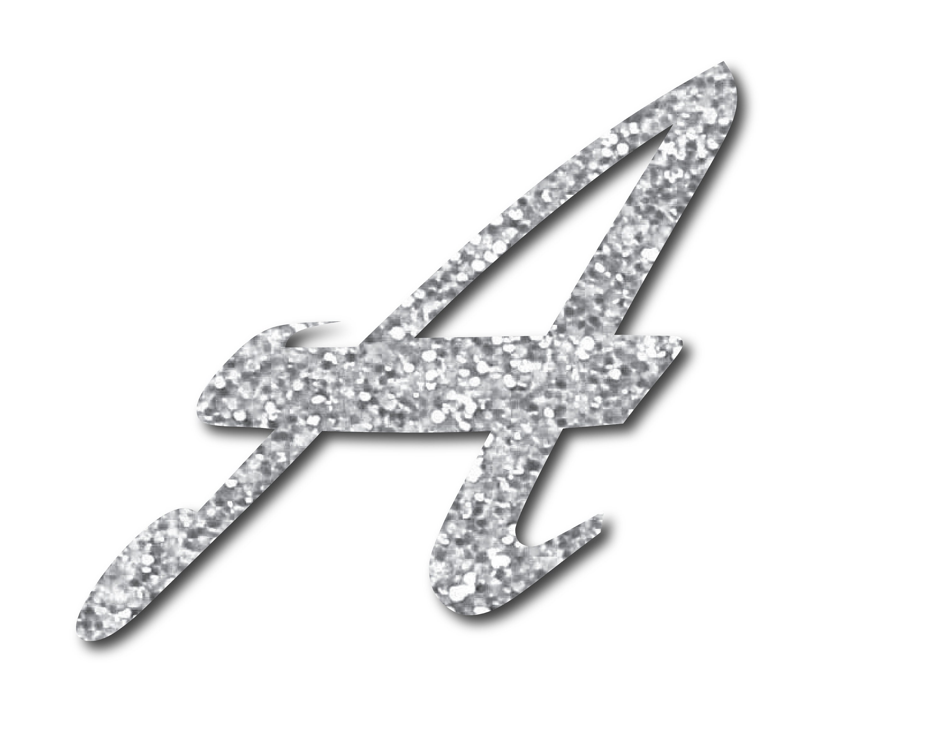 White Glitter Clipart Letters PNG Digital Download Complete ...