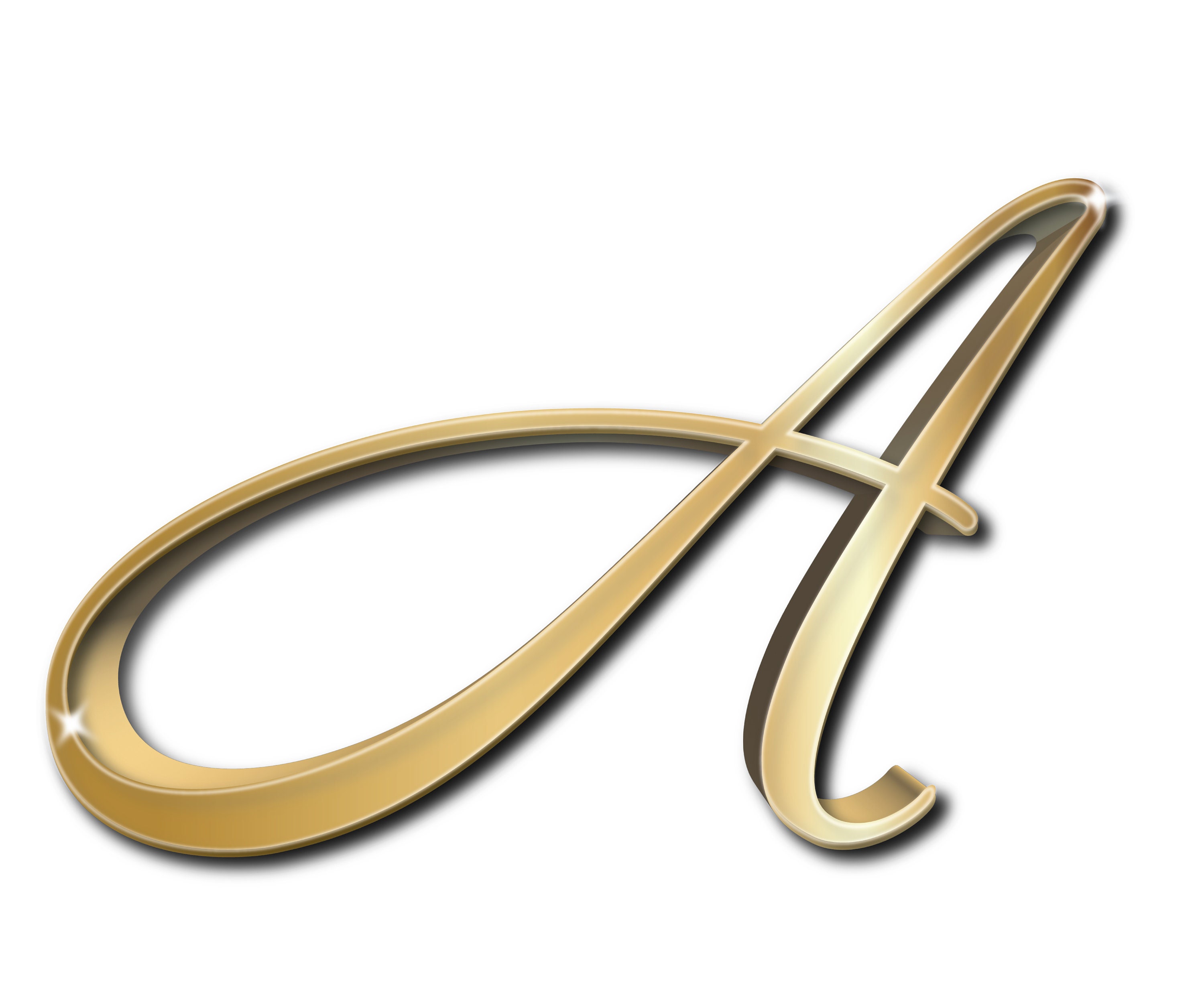 Solid Gold 3D Clipart Letters PNG Digital Download Complete ...