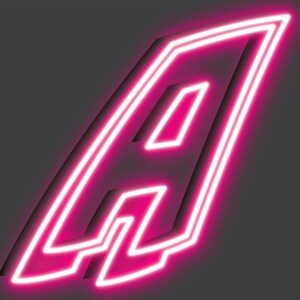 Hot Pink Glowing Neon Sign Clipart Letters PNG Digital Download ...