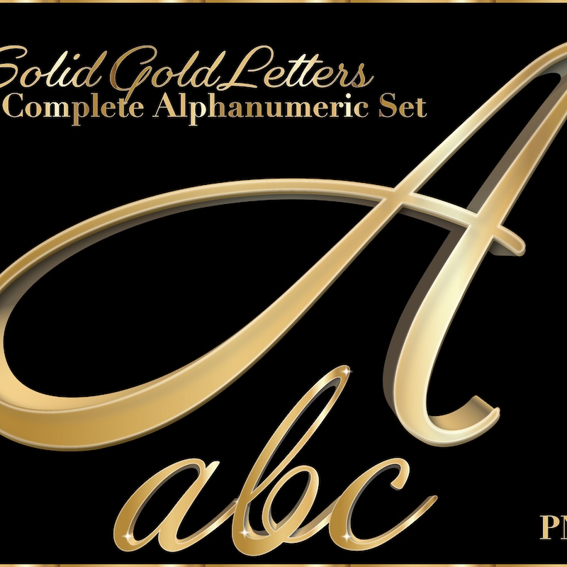 Gold Acrylic Letters - Etsy