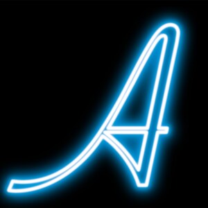 Glowing Blue Neon Sign Clipart Letters PNG Digital Download Complete ...