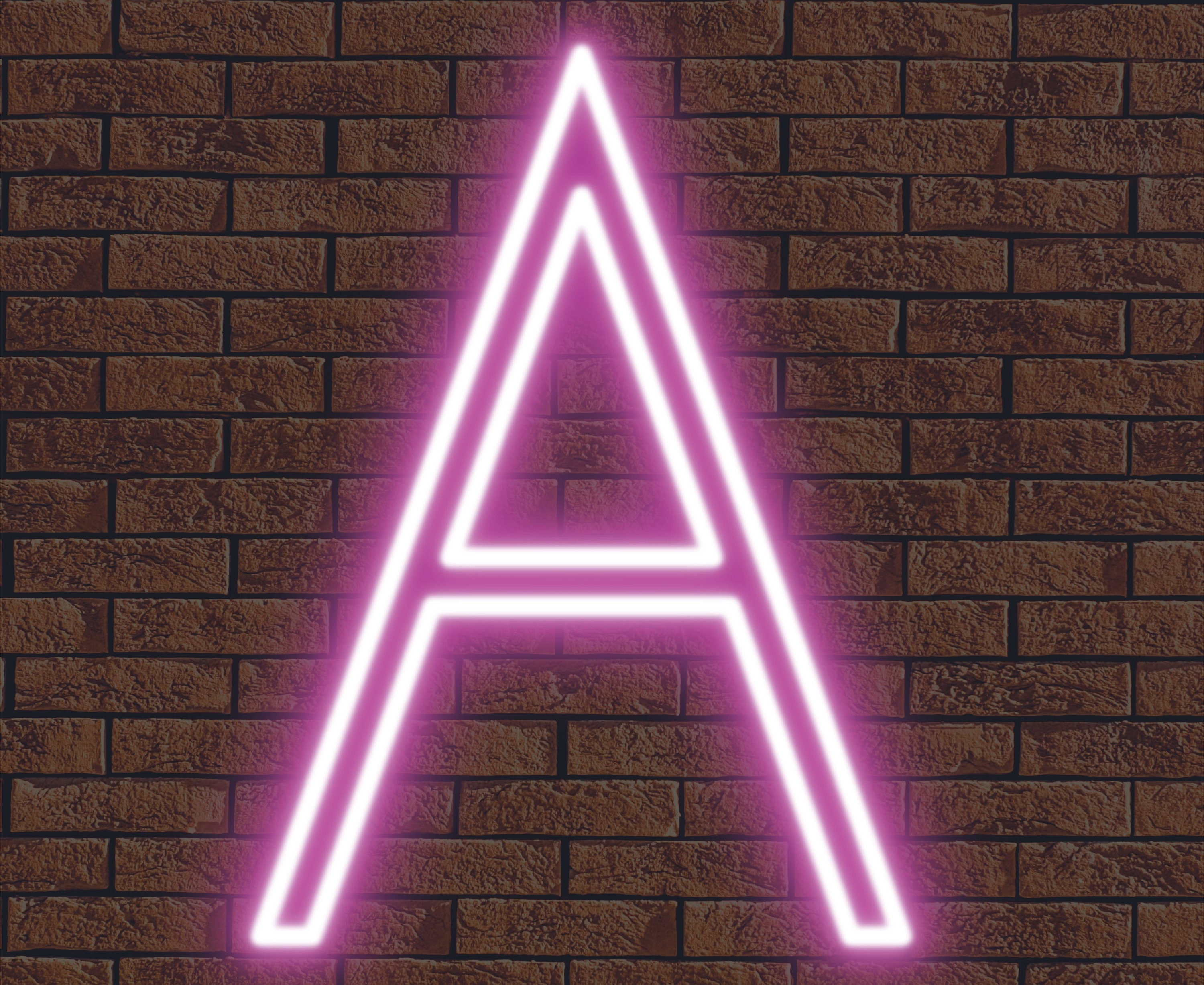Glowing Purple Posh Neon Sign Clipart Letters PNG Digital Download ...