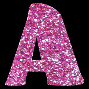 Pink Glitter Bold San Serif Clipart Letters PNG Digital Download ...
