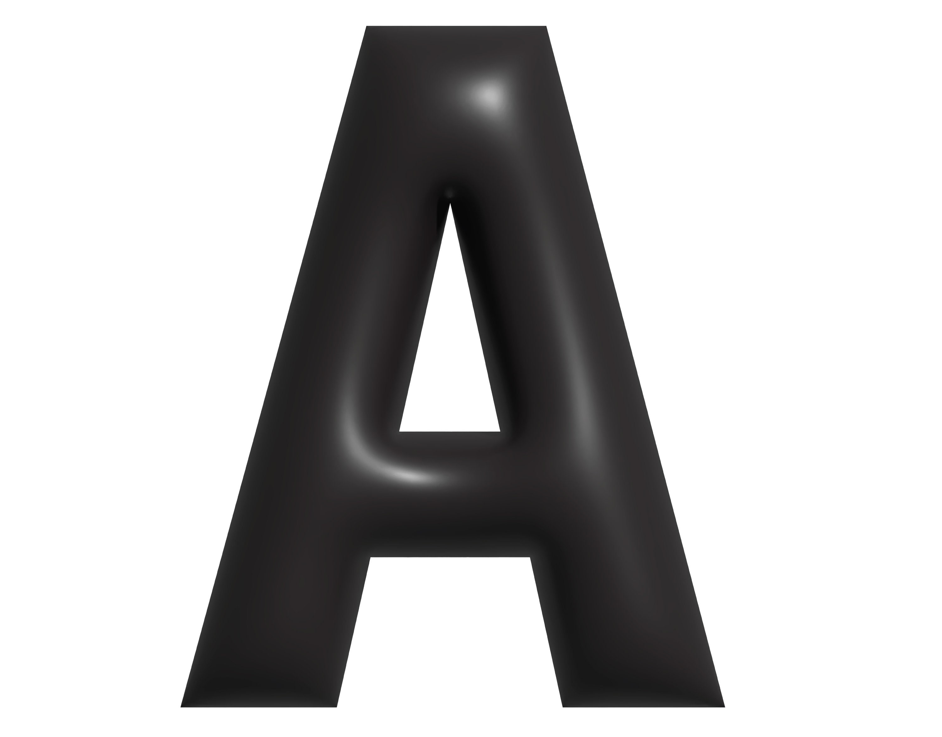 Black Bubble Clipart Letters PNG Digital Download Complete Alphanumeric ...