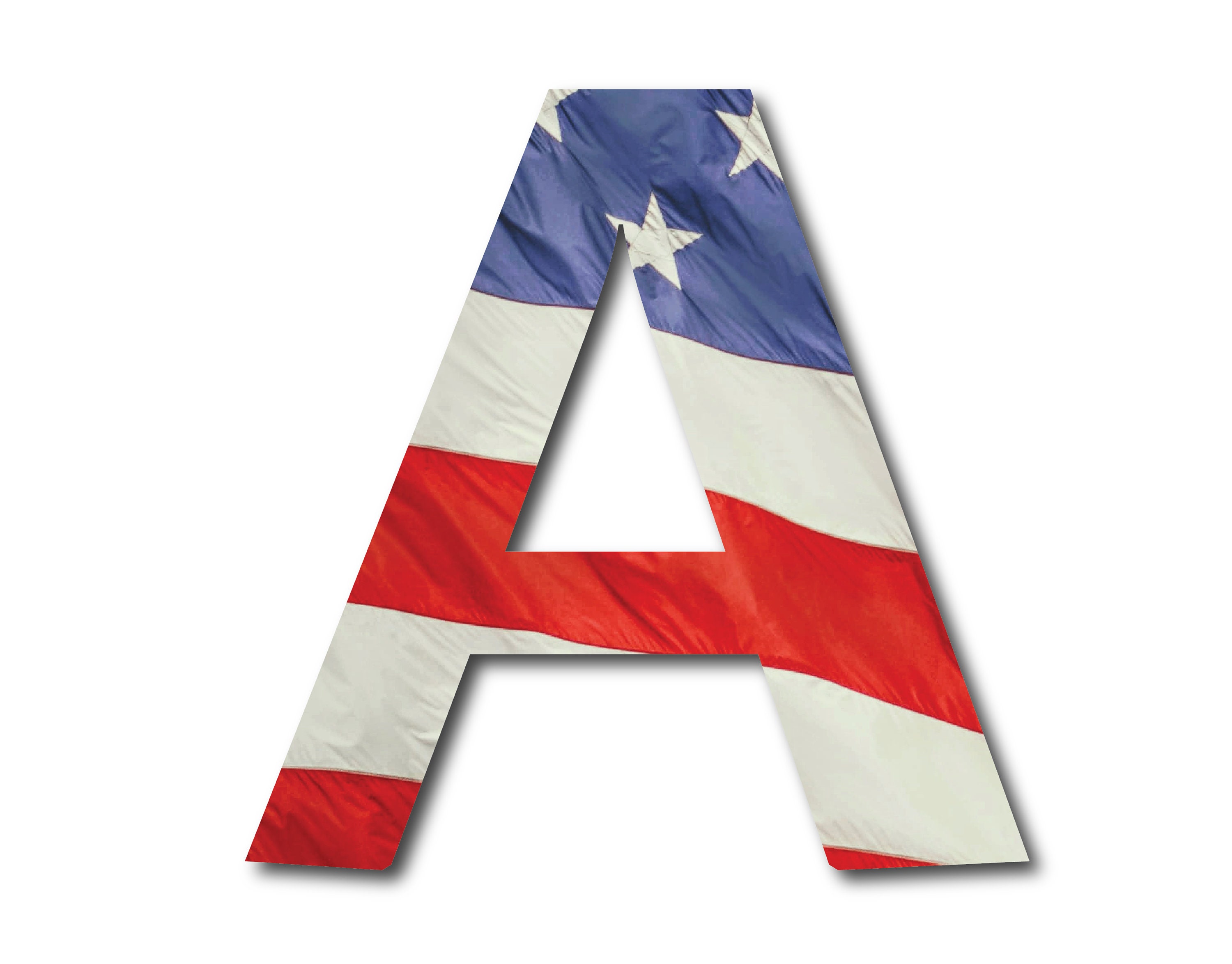 American Flag Clipart Letters PNG Digital Download Complete ...