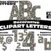 Silver Glitter Clipart Letters PNG Digital Download Complete ...