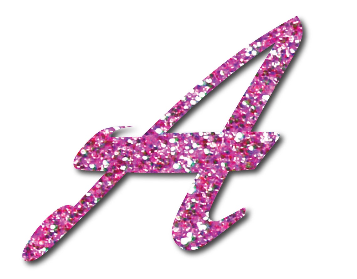 Pink Glitter Clipart Letters PNG Digital Download Complete Alphanumeric ...