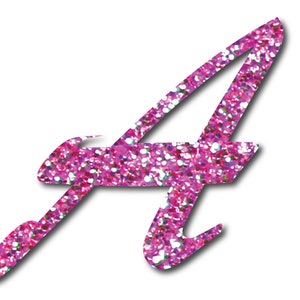 Pink Glitter Clipart Letters PNG Digital Download Complete Alphanumeric ...
