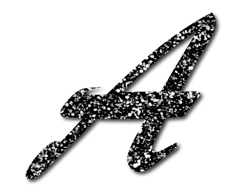 Black Glitter Clipart Letters PNG Digital Download Complete ...