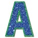 Blue and Green Glitter Clipart Letters PNG Digital Download Complete ...