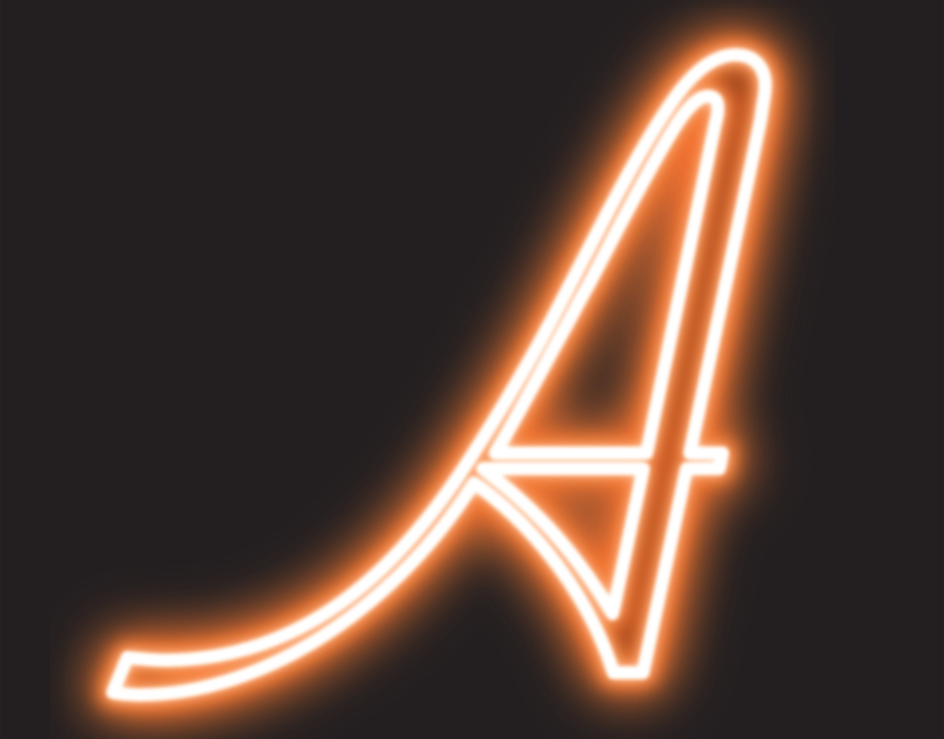 Glowing Orange Neon Sign Clipart Letters PNG Digital Download Complete ...