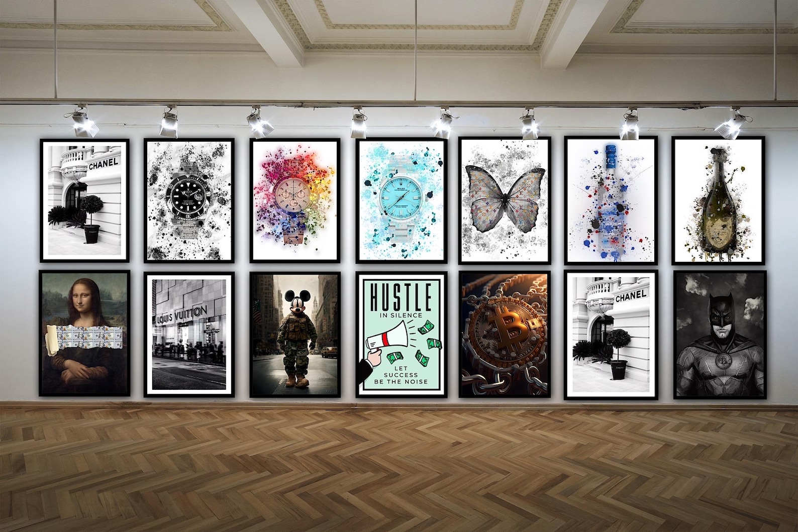 100 MEGA BUNDLE Unique Modern Wall Art Fashion, Monopoly, Trendy, Ai ...