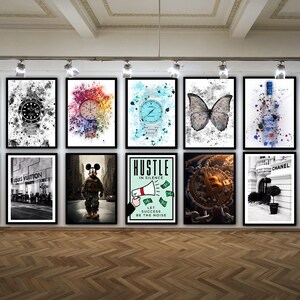 100+ MEGA BUNDLE | Unique Modern Wall Art | Fashion, Monopoly, Trendy ...