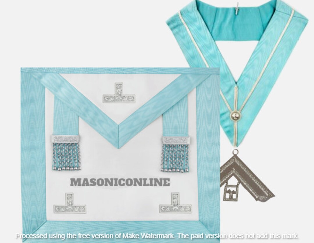 Masonic Worshipful Master Apron Craft Past Master WM Collar - Etsy