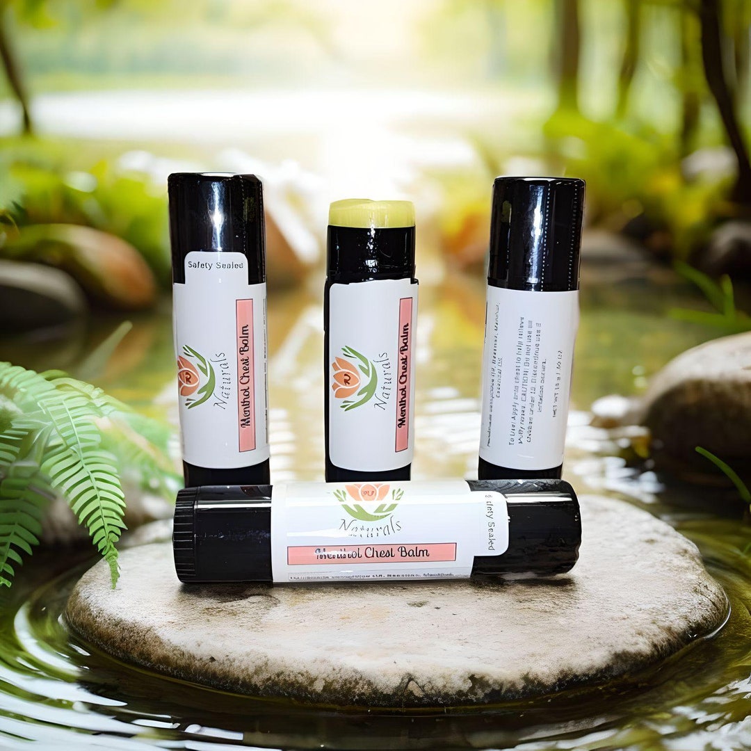 Rj’s Naturals Aromatic Menthol Balm - Cooling Peppermint & Eucalyptus ...