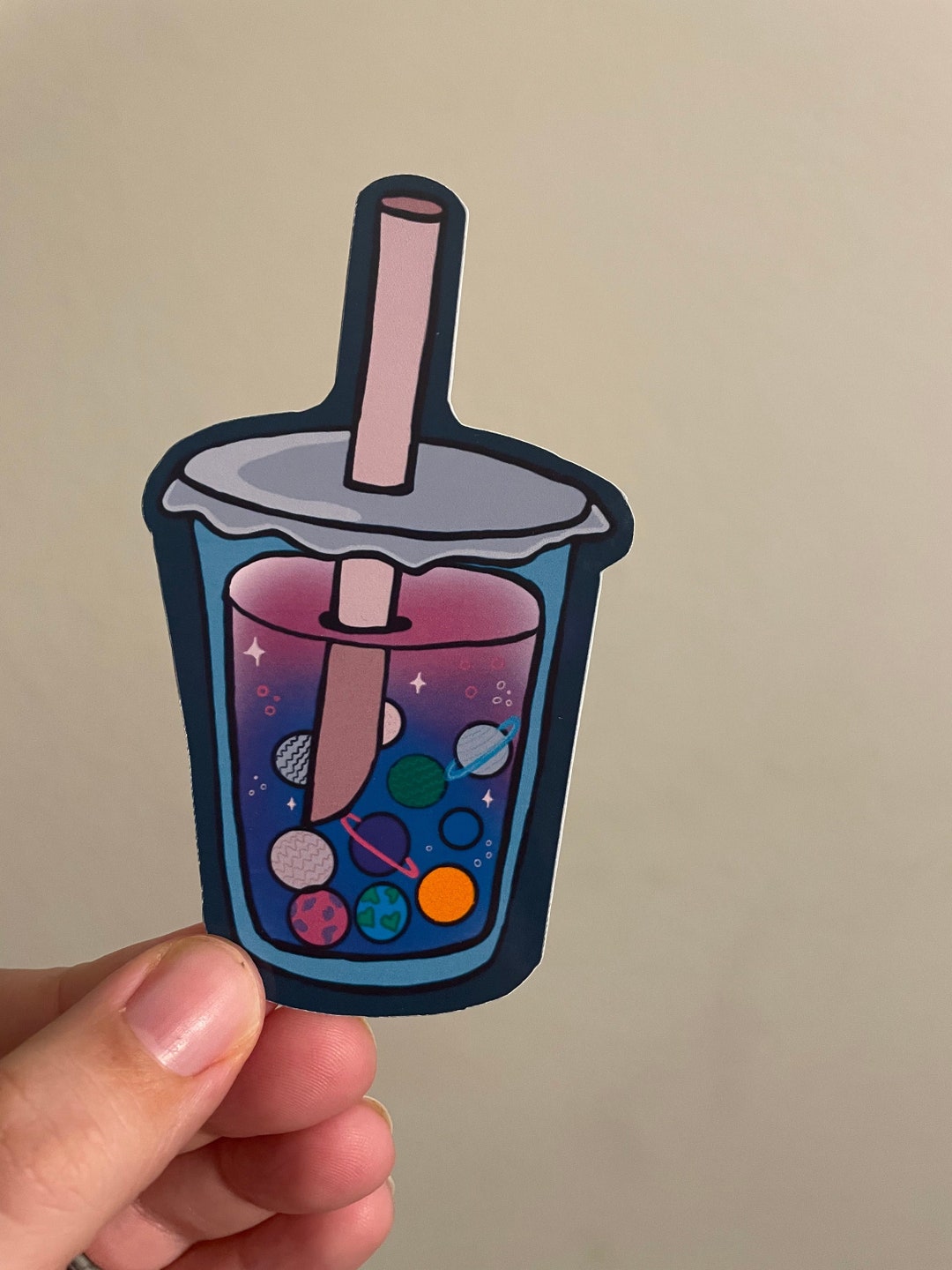 Space Boba Sticker - Etsy