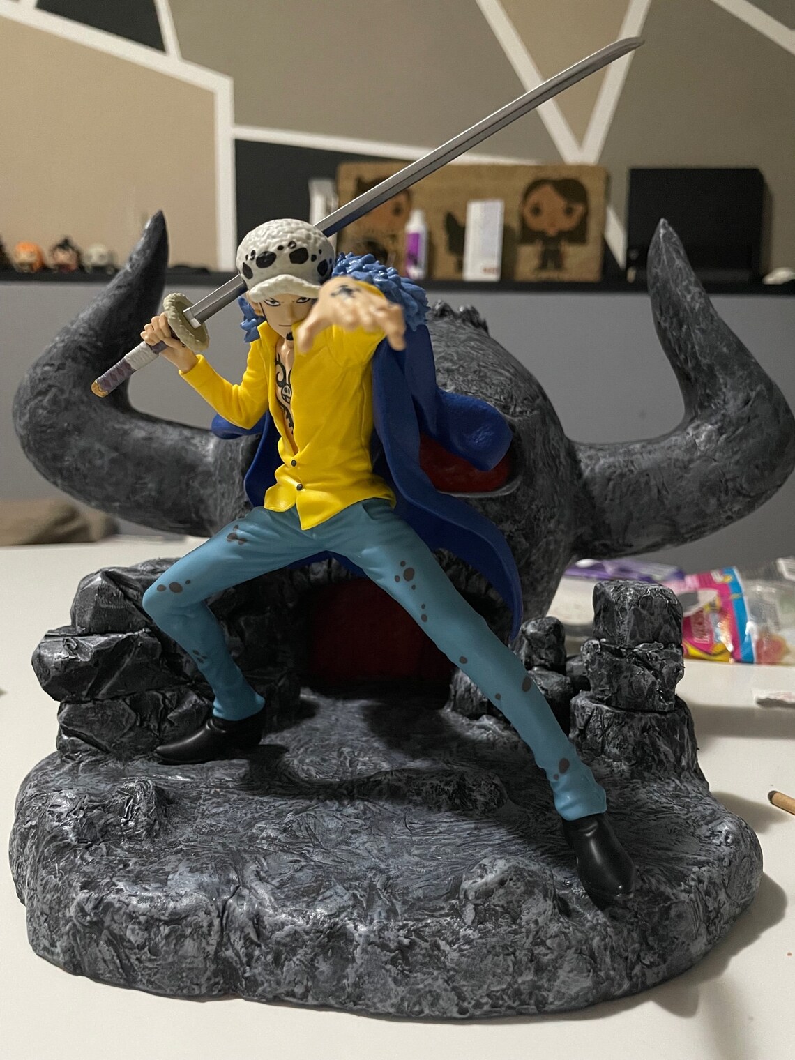 OP Onigashima Diorama for One Piece Action Figures, Funko Pop and Wcf ...