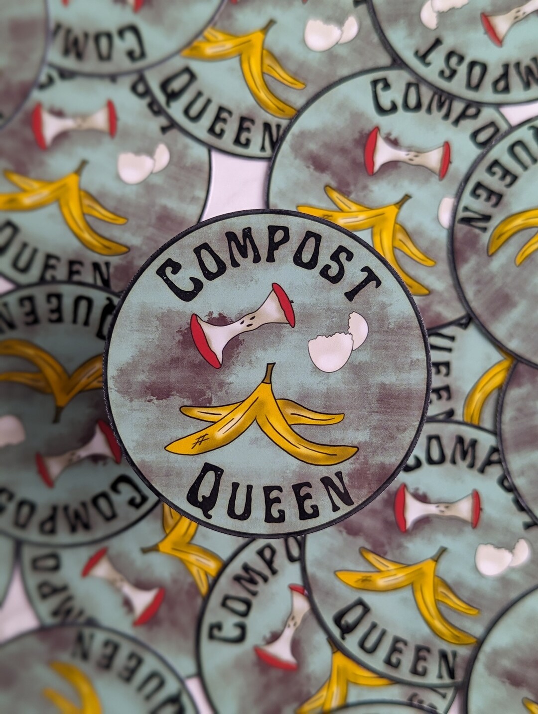 Compost Queen Sticker, Compost Sticker, Plant Lover Gift, Composting ...