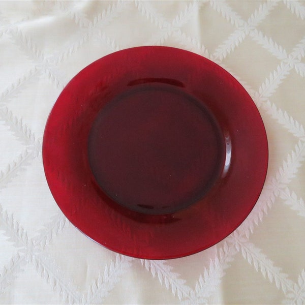 Ruby Red Plates - Etsy