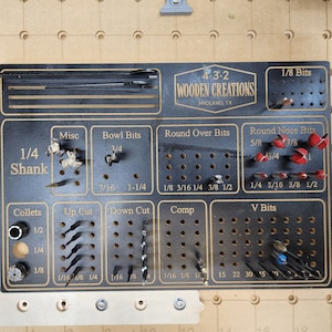 Custom Cnc Bit Holder (digital File for Vcarve, or Svg) (PLEASE READ ...