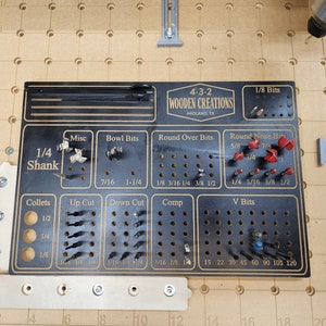 Custom Cnc Bit Holder (digital File for Vcarve, or Svg) (PLEASE READ ...