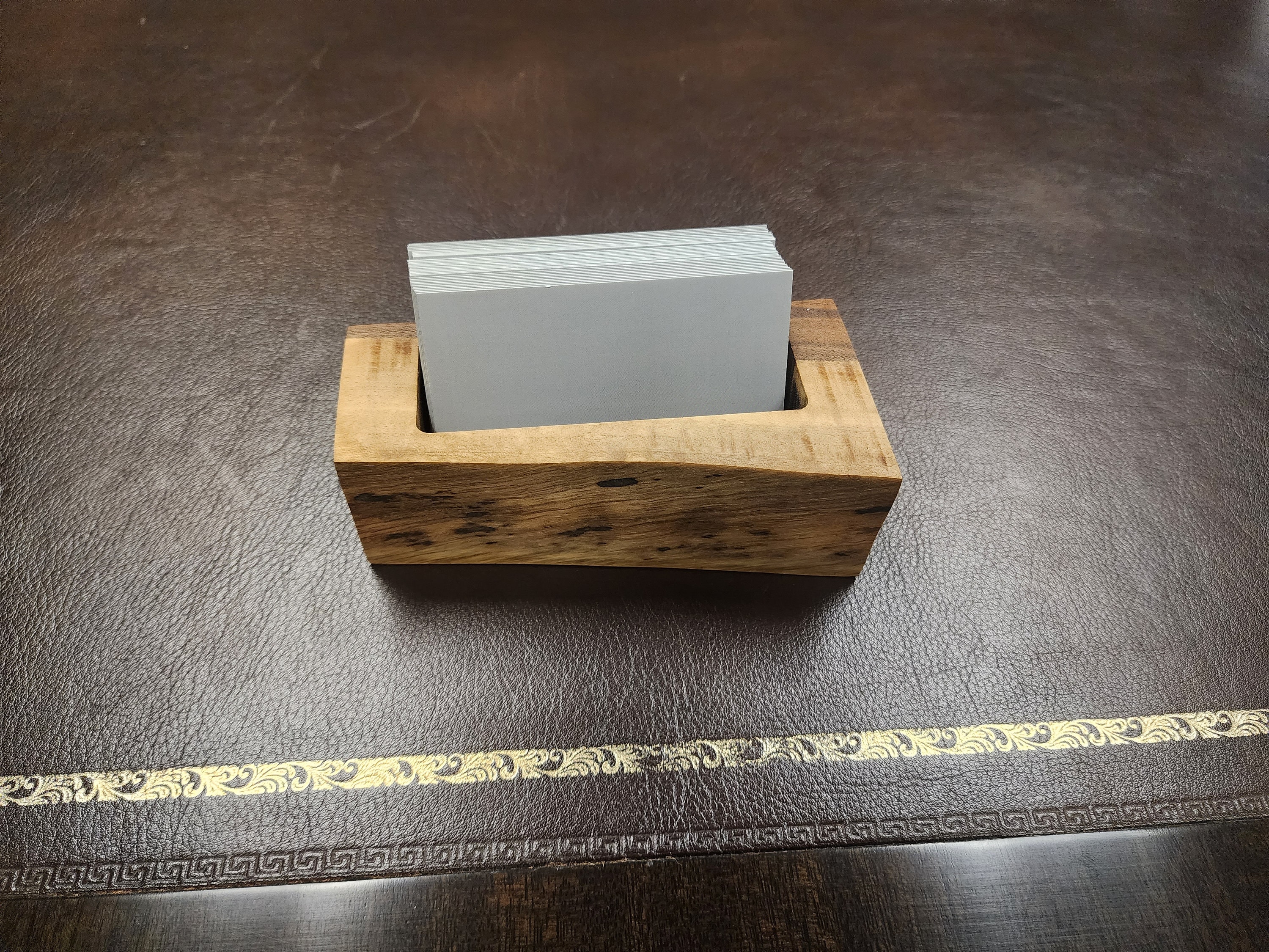 Live Edge Black Walnut Business Card Holder - Etsy
