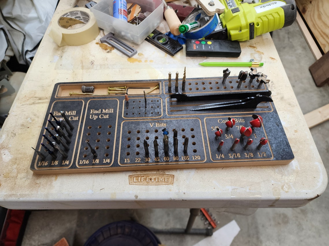 Custom Cnc Bit Holder (digital File for Vcarve, or Svg) (PLEASE READ ...