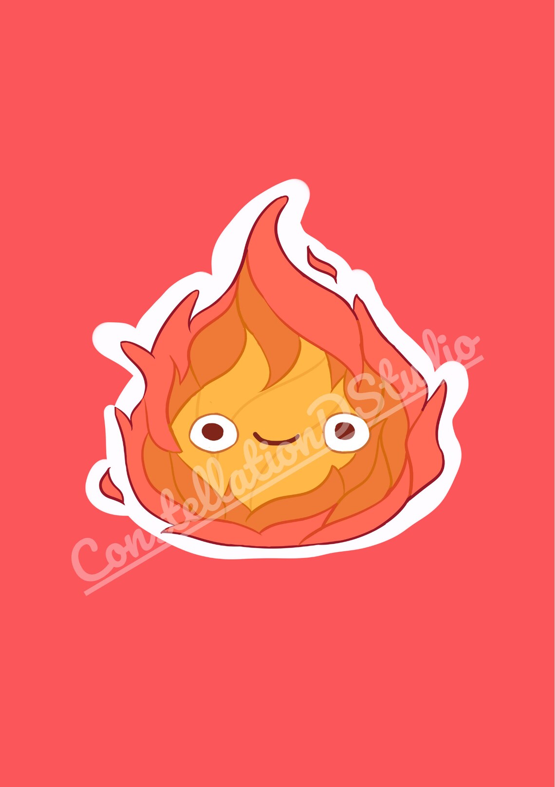 Howl's Moving Castle CALCİFER Png Sticker Digital Downloadable - Etsy