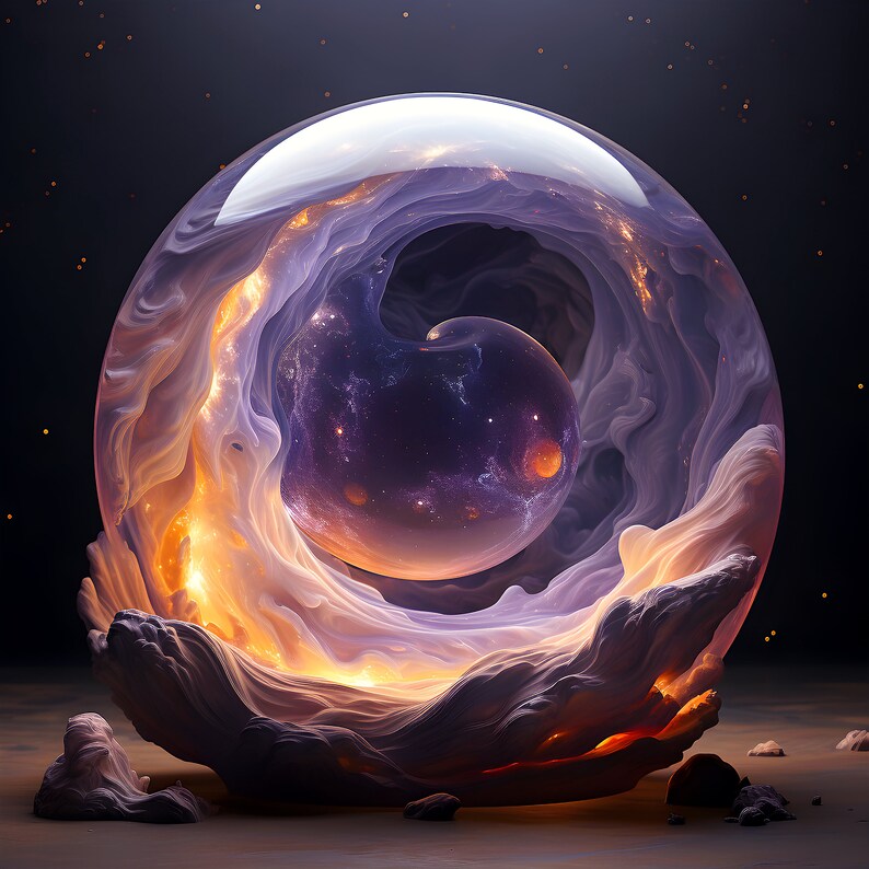 Galaxy Marbles purple: Plum Cloud - Etsy