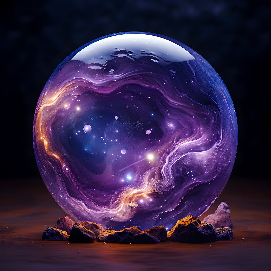 Galaxy Marbles purple: Magenta Galaxy - Etsy