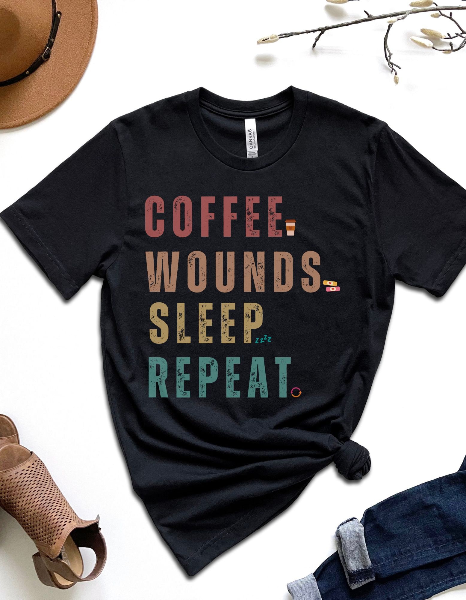 Wound Nurse, Nurse T-shirt, Wound Care Nurse Shirt, Womens Shirts ...