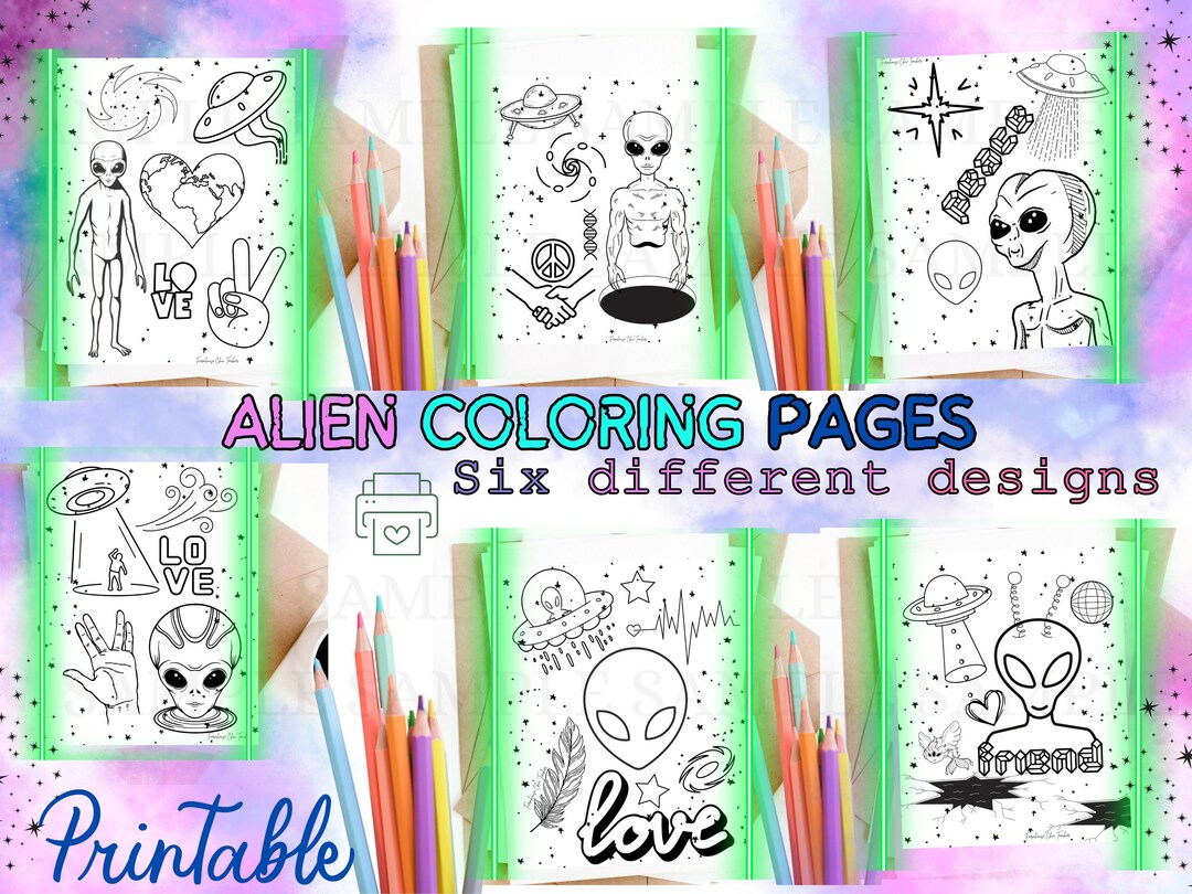 Alien Coloring Pages, Printable Alien Coloring Sheets, Aliens Ufo ...
