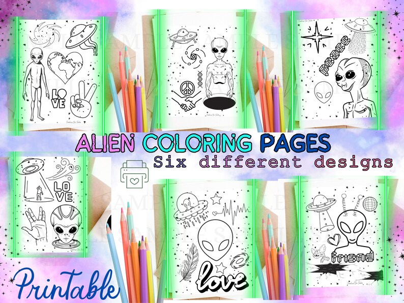 Alien Coloring Pages, Printable Alien Coloring Sheets, Aliens Ufo ...