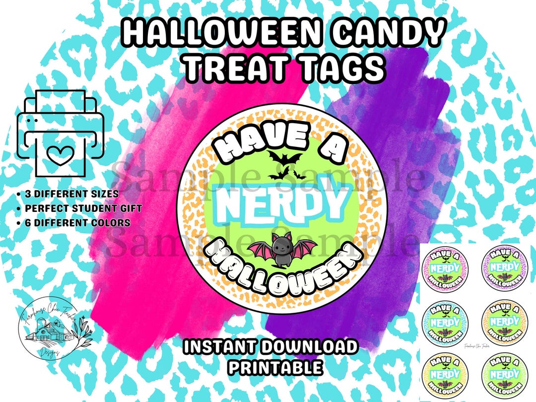 Halloween Candy Treat Tags, Printable Halloween Candy Treat Tags, "have ...