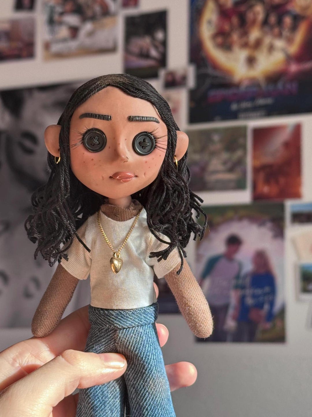 Custom Handmade Mini Me Doll: Personalized Button-eyed Keepsake - Etsy