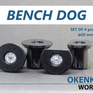 Lockable Bench Dogs, 20 Mm / Low Profile, Set of 4 - Etsy