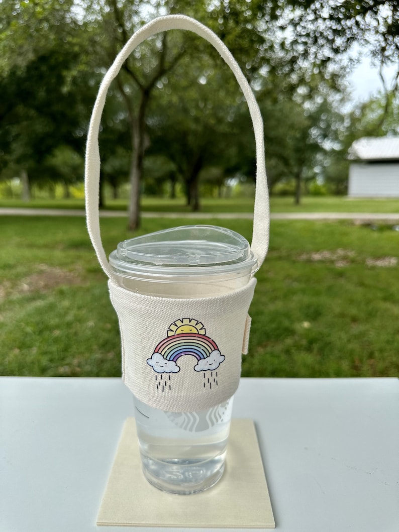 Reusable Cup Holder | Coffee Cup Carrier | Cup Sleeve With Handle ...