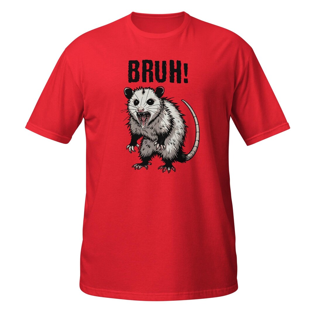 Feral Angry Possum Screaming BRUH in a Funny Trending Meme Design ...