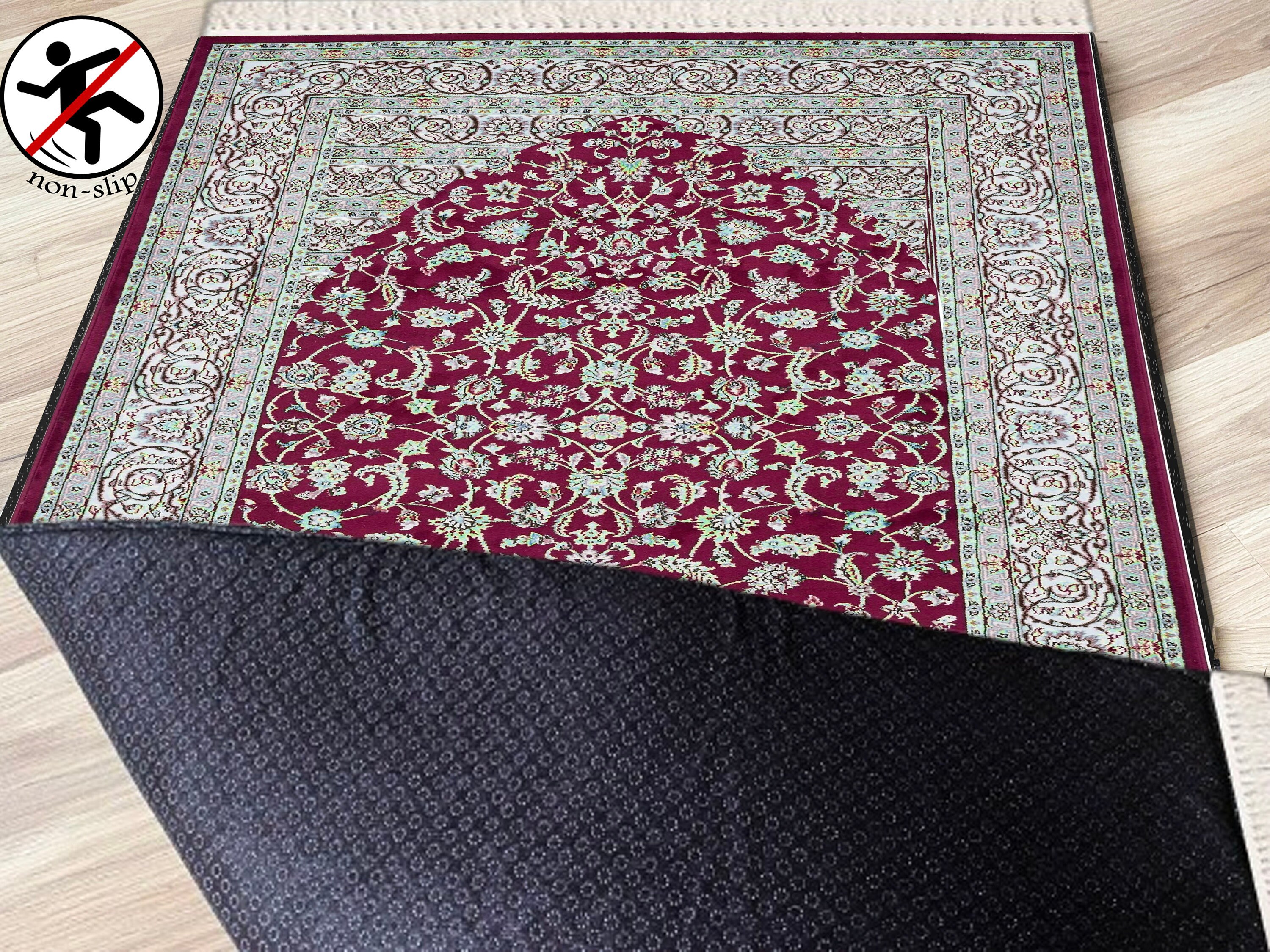 Personalized Foam Padded Velvet Persian Oriental Prayer Rug With Yaseen ...
