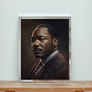 Ai Generated Artwork of Martin Luther King - Etsy
